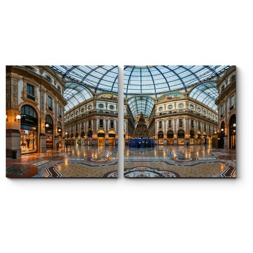 Модульная картина Внутри галереи Виктора Эммануила, Милан180x90