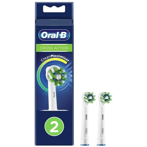Насадка ORAL-B EB50RB, для зубной щетки CrossAction, 2 шт