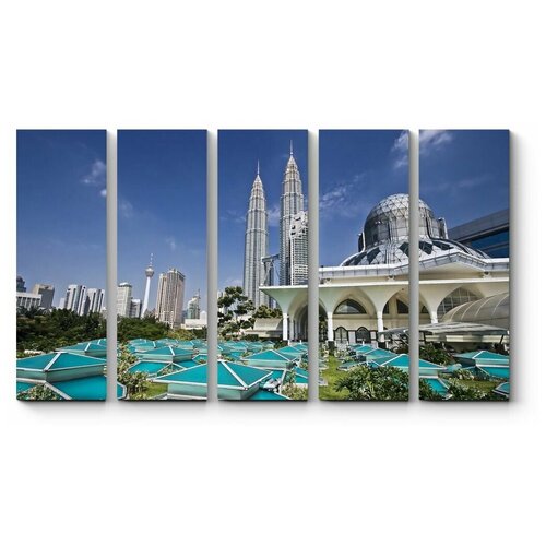 Модульная картина Башни-близнецы в центре Куала-Лумпур 100x60