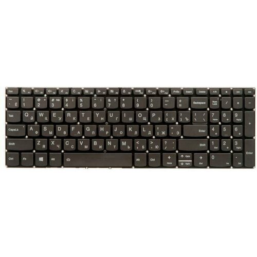 Клавиатура для ноутбука Lenovo IdeaPad S340-15API, черная с подсветкой