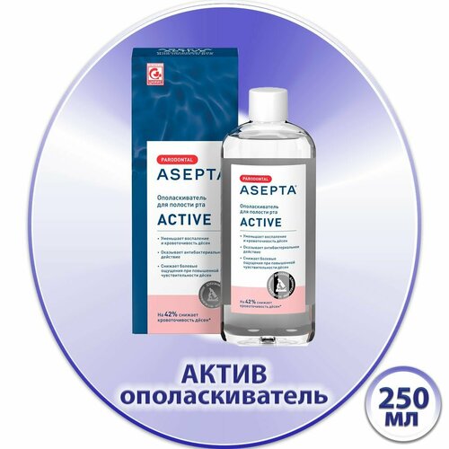 Ополаскиватель для полости рта Асепта Active, 250 мл