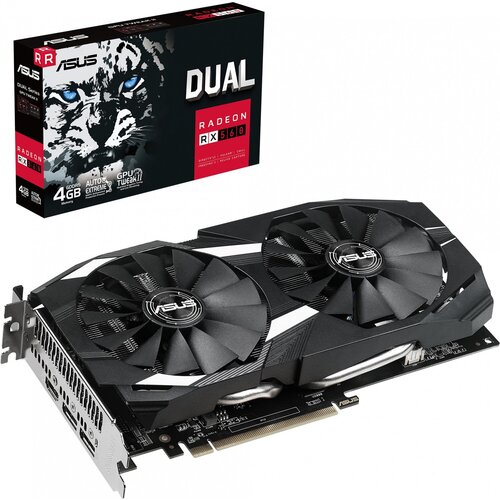 Видеокарта ASUS Radeon RX 560 1176MHz PCI-E 3.0 4096MB 7000MHz 128 bit DVI HDMI HDCP, Retail