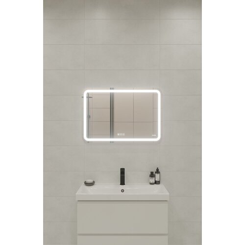 Зеркало с подсветкой bluetooth 80x55 Cersanit LED 051 design pro для ванной 63548