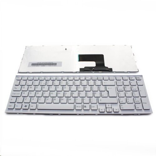 Клавиатура для ноутбука Sony Vaio VPC-EE белая, с рамкой