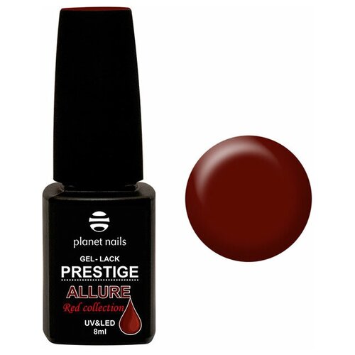 Planet nails Гель-лак Prestige Allure Red Collection, 8 мл, 656 краcно-коричневый