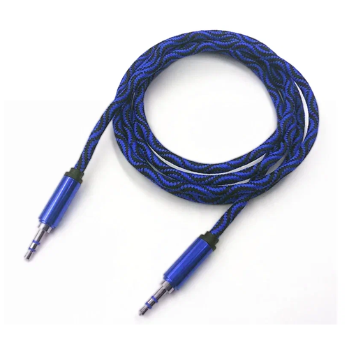 Аудио кабель AUX 2 м / AUX Кабель / Акустический провод аукс / Кабель aux jack 3.5 мм / синий
