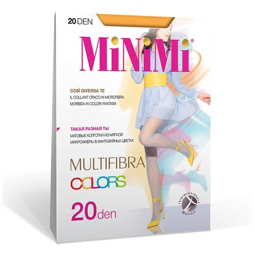 Колготки  MiNiMi Multifibra Colors, 20 den, размер 3, желтый