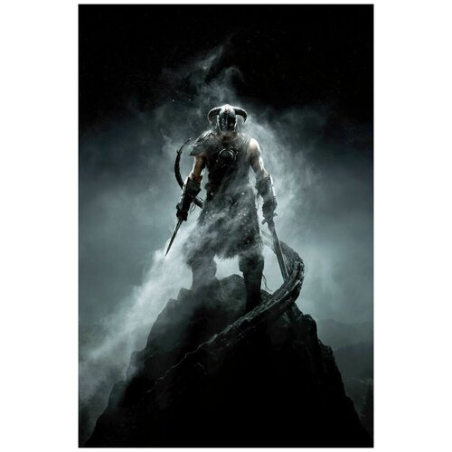 Плакат, постер на холсте The Elder Scrolls-Skyrim/Элдер Скролс-Скайрим. Размер 42 на 60 см