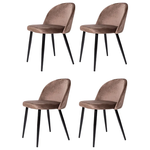 Комплект из четырех стульев UDC - 7003, коричневый (G062-08)