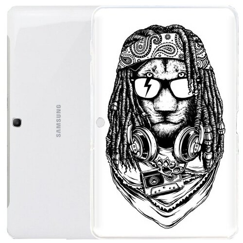 Чехол задняя-панель-накладка-бампер MyPads дреды льва для Samsung Galaxy Tab 3 10.1 GT-P5200/P5210/P5220 противоударный