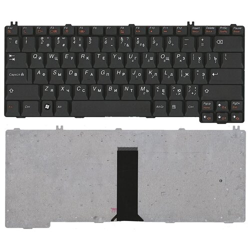 Клавиатура для ноутбука Lenovo Ideapad 3000 C100 C200 N100 N200 V100 V200 Y500 G530 Y330 Y430 Y510 C460 IBM ThinkPad F31 F41 черная