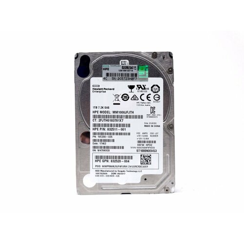 Жесткий диск HP 832520-004 1Tb 7200 SAS 2,5" HDD