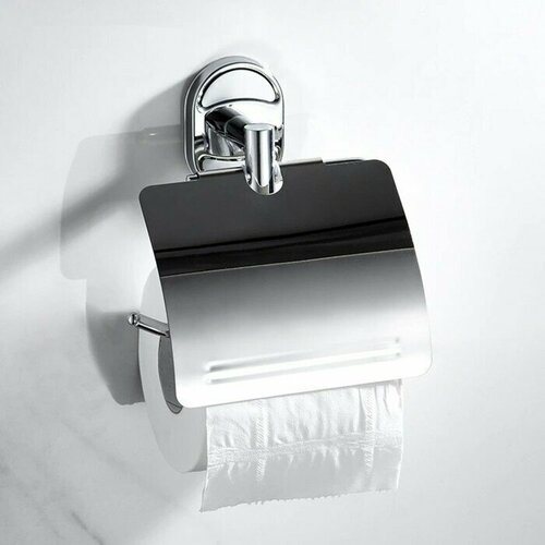 Accoona Держатель для туалетной бумаги с крышкой Accoona А11005, цвет хром