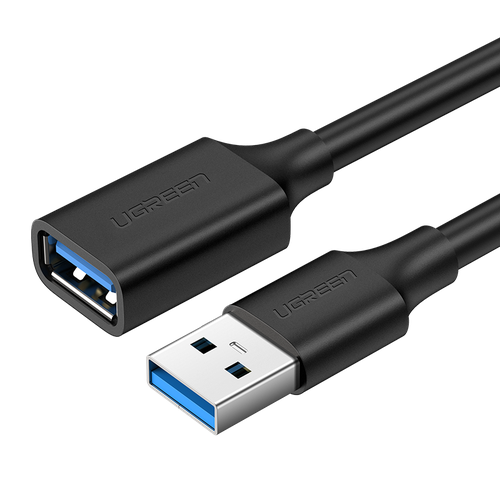 Кабель UGREEN US103 (10314) USB 2.0 A Male to A Female Cable. Длина: 1м. Цвет: черный