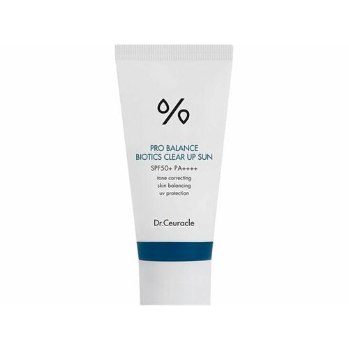 Солнцезащитный крем SPF 50 PA Dr. Ceuracle Pro Balance Biotics Clear Up Sun