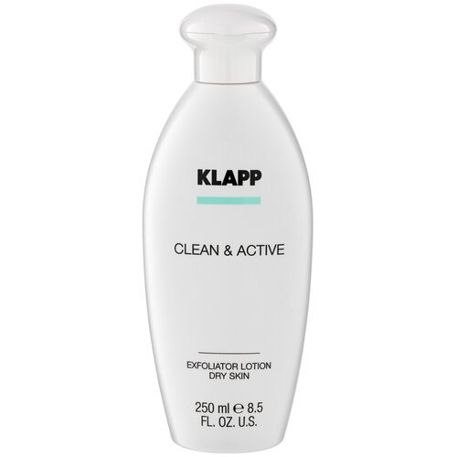 Эксфолиатор для сухой кожи KLAPP Cosmetics CLEAN&ACTIVE Exfoliator Dry Skin, 250 мл