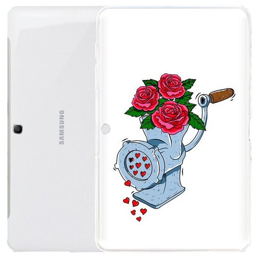 Чехол задняя-панель-накладка-бампер MyPads Цветочные сердца для Samsung Galaxy Tab 3 10.1 GT-P5200/P5210/P5220 противоударный