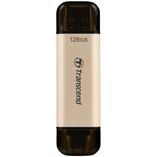USB флешки TRANSCEND Флеш Диск Transcend 128Gb Jetflash 930С TS128GJF930C USB3.0 золотистый/черный