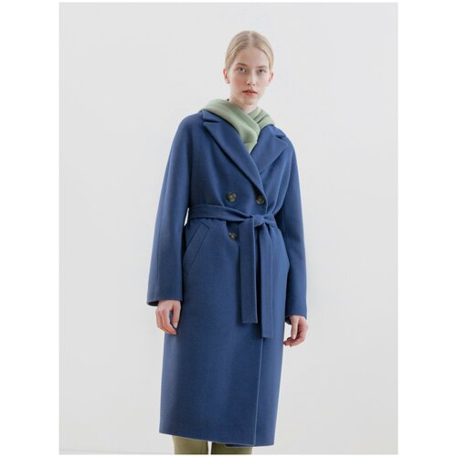 Пальто  Pompa, размер 52, синий