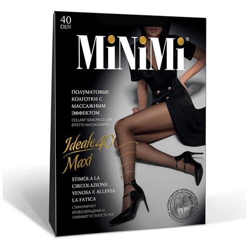 Колготки MiNiMi Ideale Maxi, 40 den, размер 7, черный