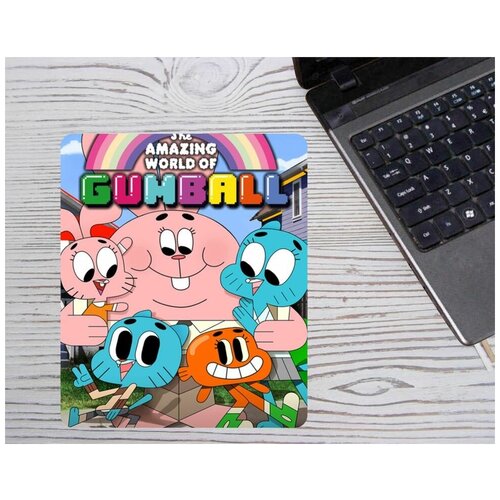 Коврик для мышки Удивительный мир Гамбола, The Amazing World of Gumball №2,