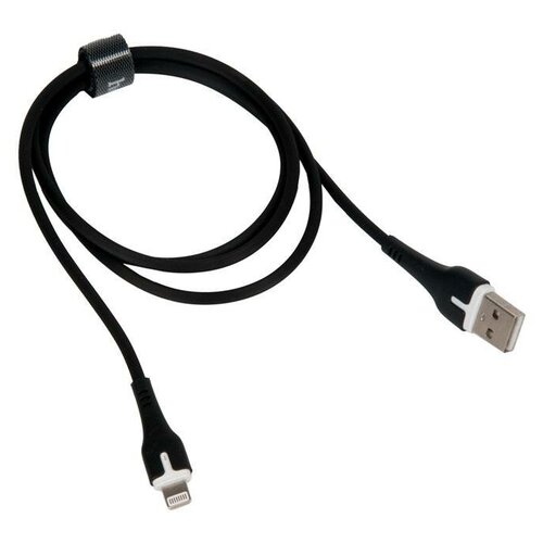 Кабель зарядки и синхронизации данных USB HOCO X45 Surplus для Lightning, 2.4А, длина 1.0м, черный, 6931474725530
