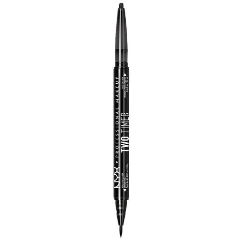 NYX professional makeup Карандаш для глаз Two Timer, оттенок 01 jet black 