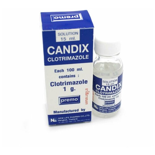 Раствор противогрибковый Candix Clotrimazole Solution 15 мл
