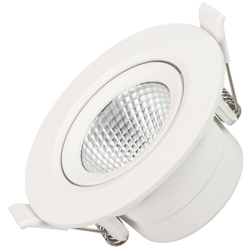 Arlight LTD-POLAR-TURN-R90-7W DAY4000, LED, 6.5 Вт, 4000, нейтральный белый, цвет арматуры: белый, цвет плафона: белый