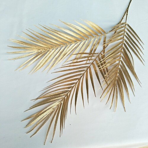 "Ветка пальмы" - декоративная золотая ветка, высота 90 см