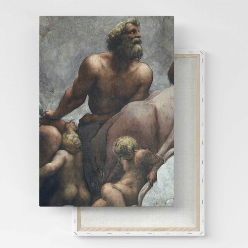 Картина на холсте, репродукция / Корреджо - St. Simon / Размер 40 x 53 см