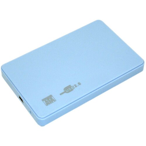 Бокс для жесткого диска 2,5" пластиковый USB 2.0 DM-2508 синий