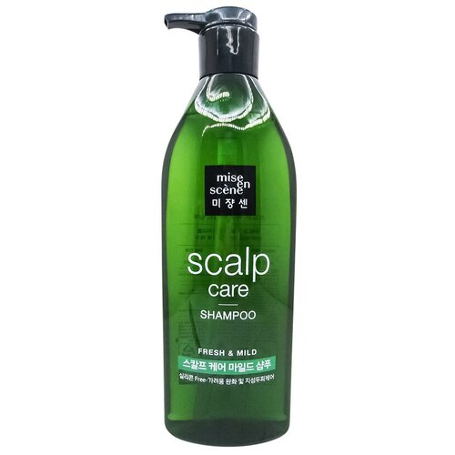 MISE EN SCENE Восстанавливающий шампунь для чувствительной кожи головы Energy from Jeju Green Tea Scalp Care Shampoo 680ml