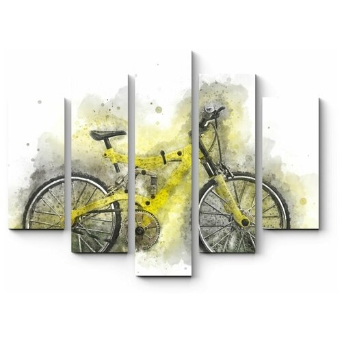 Модульная картина Абстрактный велосипед75x60