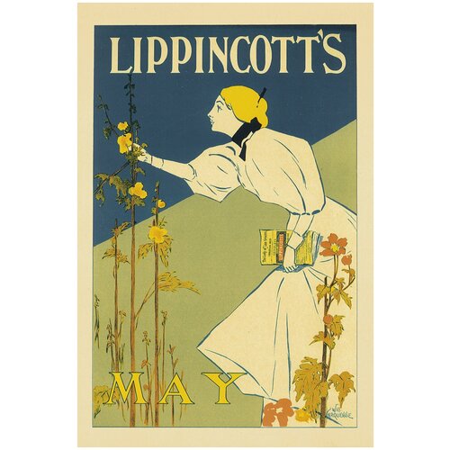 Постер / Плакат / Картина Рекламный плакат - Lippincotts May 40х50 см в раме