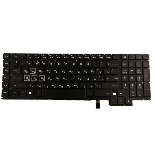 Клавиатура для HP 17-an Omen Черная p/n: L13078-001 SN6168BL-US, 852-43610-00A