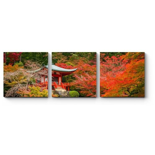 Модульная картина Гармония линий и цвета, Киото 160x53