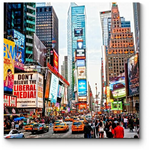 Модульная картина Таймс-Сквер, Нью-Йорк 90x90