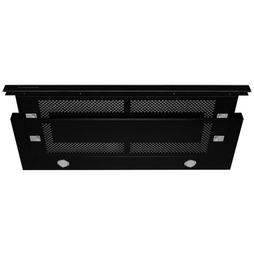 Встраиваемая вытяжка Kuppersberg SLIMBOX 90 GB, цвет корпуса чёрный, цвет окантовки/панели черный