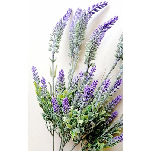 Искусственные цветы Лаванда Дюрсо ветка 50 см, 1 шт