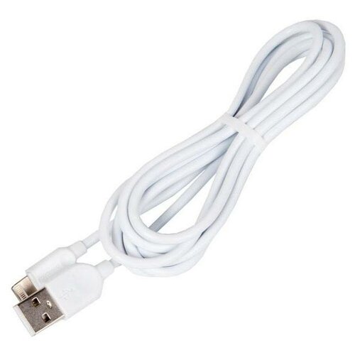 Кабель зарядки и синхронизации данных USB BOROFONE BX14 для Lightning, 2.4A, длина 1 м, белый, 6957531089971