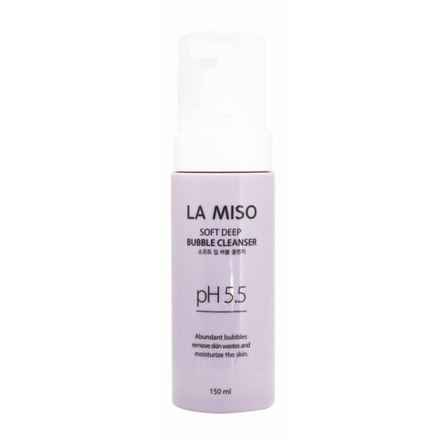 LA MISO Мягкая кислородная пенка для глубокого очищения PH 5 5 150 мл La Miso Soft Deep Bubble Cleanser PH 5 5