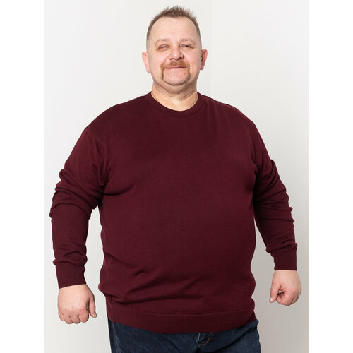 Пуловер Turhan, размер 5XL, бордовый
