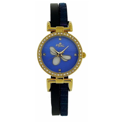 Наручные часы F.Gattien, синий, бесцветный