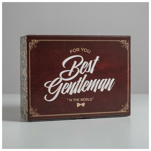 Коробка сборная «Джентельмену», 30 × 23 × 12 см