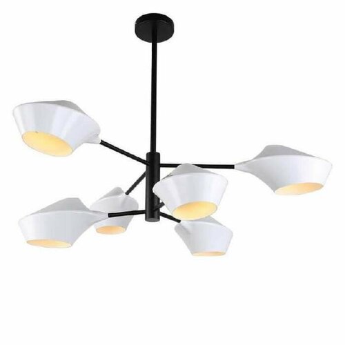 Подвесная люстра Lumina Deco Romina LDP 6037-6 WT+BK