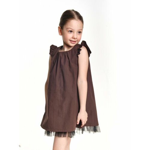 Платье Mini Maxi, размер 98, коричневый