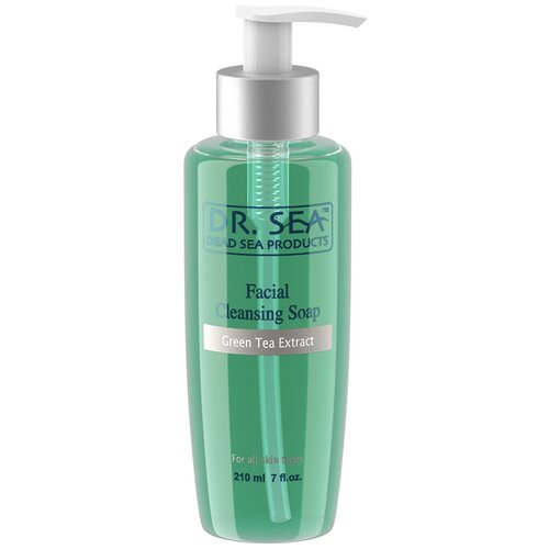 Мыло для глубокого очищения лица с экстрактом зеленого чая 210мл/ Cleansing facial soap, Dr. Sea (Доктор Си)