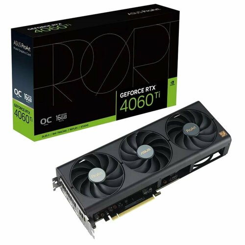 Видеокарта ASUS PROART-RTX4060TI-O16G /RTX4060TI 16G, HDMI, DP*3,16G, D6