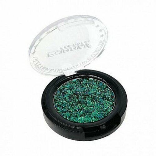 Farres cosmetics Тени-глиттер для век "Glitter", тон 02, зеленый